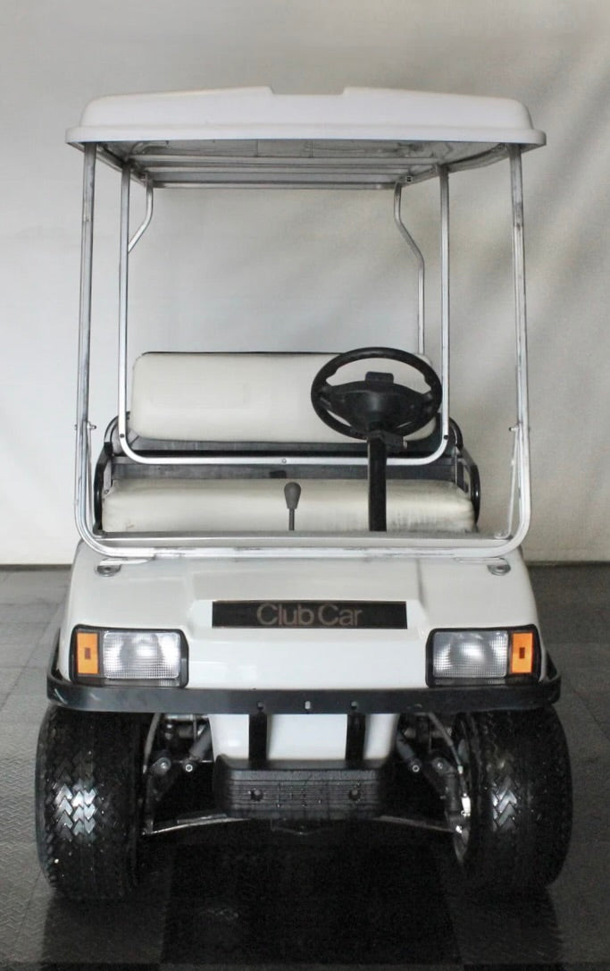 2012 Club Car Turf 6 Gas White Golf Cart – The Golf Cart People