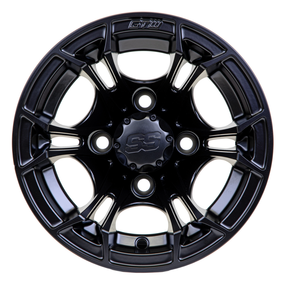 10" Spyder Black Matte Wheels – The Golf Cart People